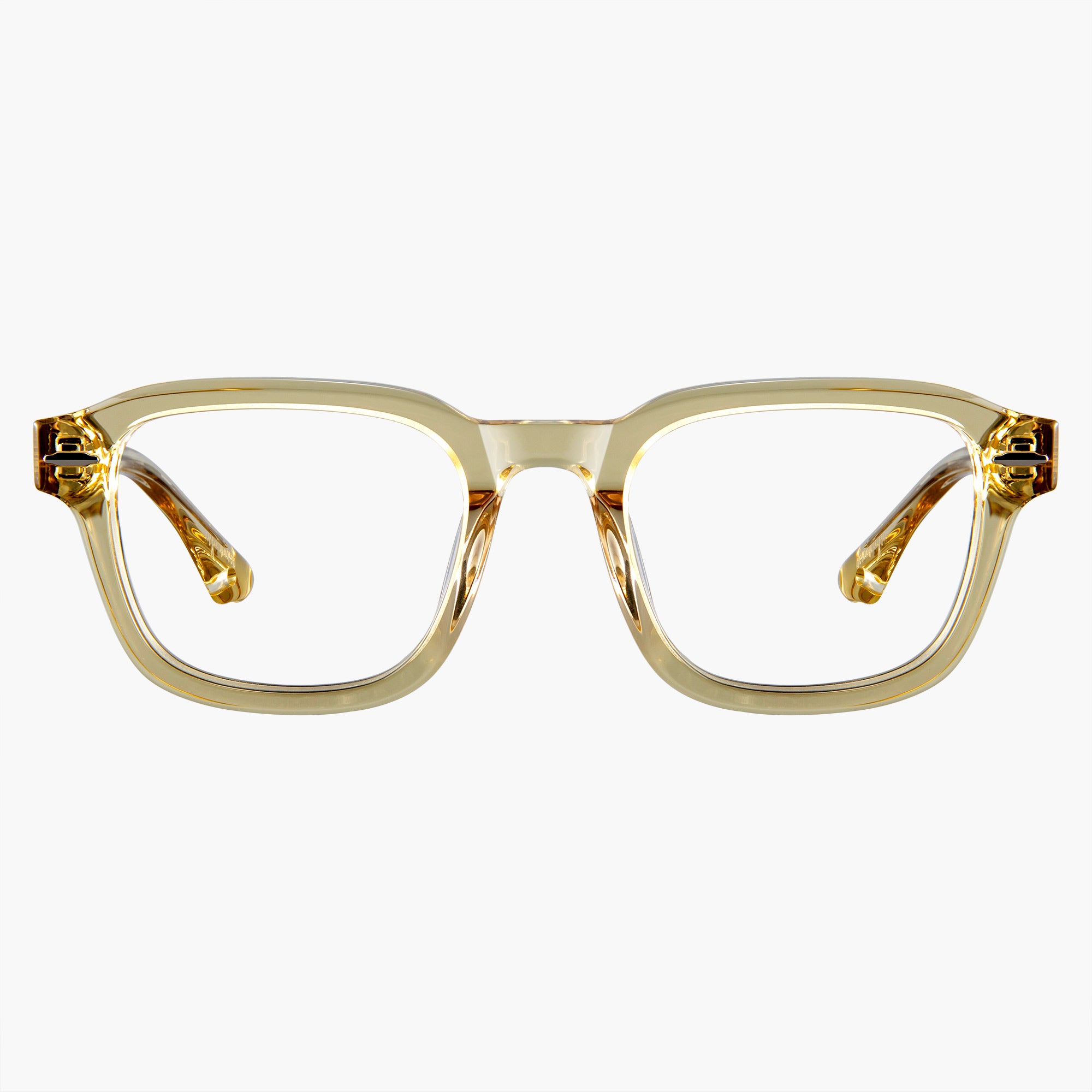 Donahugh Square Prescription Glasses Khaki Frame Acetate Tatum O
